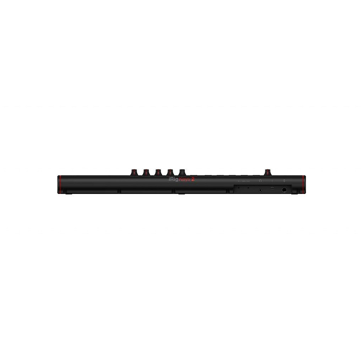 IK Multimedia iRig Keys 2 portable keyboard MIDI controller with 37 velocity-sensitive synth-action mini keys and headphone output, for iPhone, iPad, Mac, PC, Android