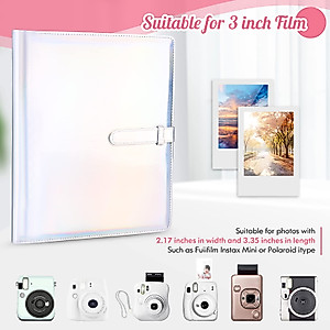 Ablus 360 Pockets Photo Album for Polaroid Snap Touch Zip Mint Cameras Printers, Fujifilm Instax Mini 12 11 9 8+ 8 7S LiPlay Instant Camera Film Printer (Brown)