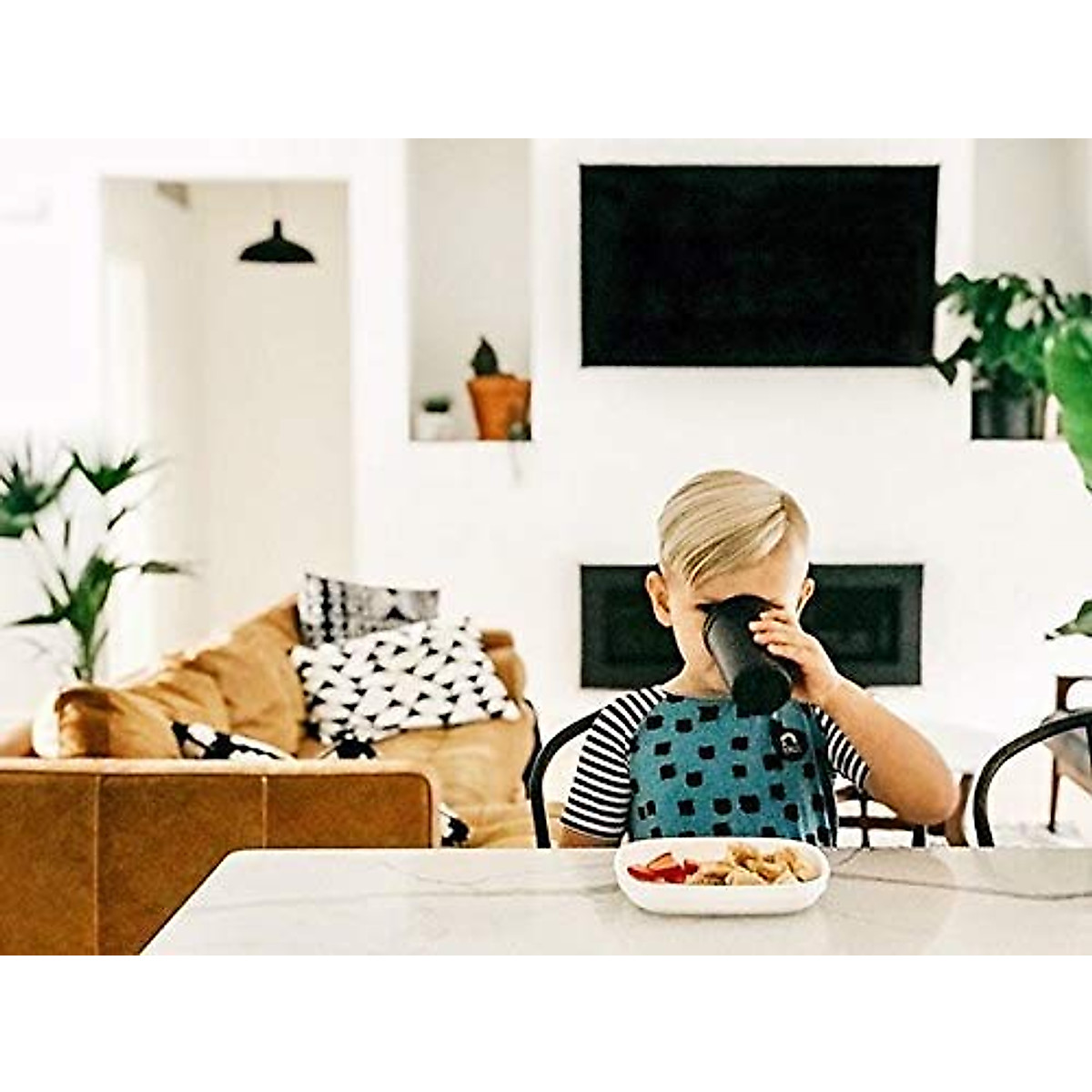 Re-Play Made in USA 10 Oz. Open Cups for Toddlers, Set of 3 - Reusable and Stackable Toddler Cups for Easy Storage - Dishwasher/Microwave Safe Kids Plastic Cups, 4.75" x 3.25", Fall