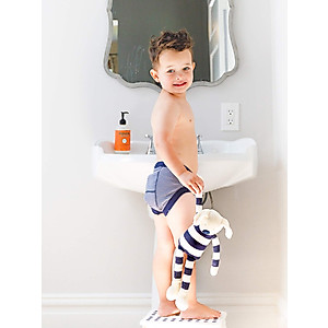 Under The Nile Organic Cotton Blue Stripe Training Pants Size 12-24 Months, Set of 3