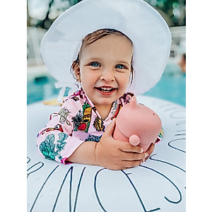 Pura my-my Silicone Sippy Cup 5oz/150ml - Training Cup, Reusable, Platinum Food Grade Medical Grade, Spill Proof Cups for Kids, Toddlers, Babies & Infants (Rose)