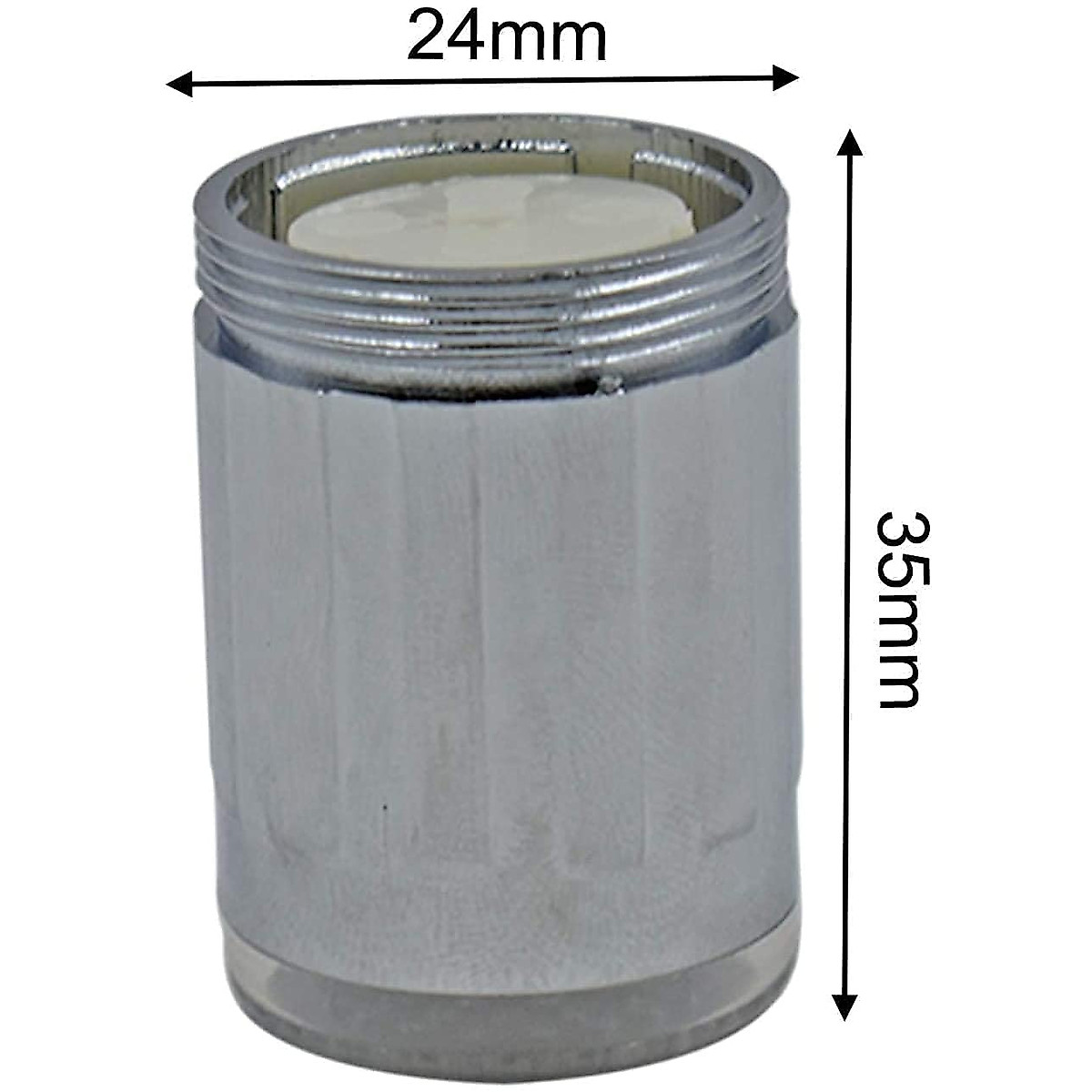 4 Pack Light Up LED Water Faucet, Growing Blue Color LED Water Faucet Light Water Stream Colorful Faucet Tap Sink Faucet For Kitchen and Bathroom