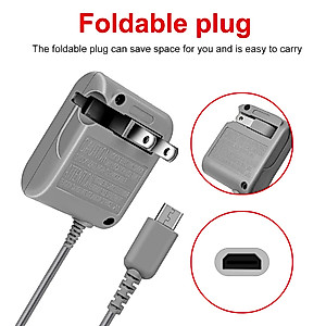 DS Lite Charger, DTOL DS Lite Charger Replacement for Nintendo DS Lite, AC Adapter Compatible with DS Charger (100-240v) 2 Pack