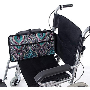 Walker Bag - Walker Storage Bag, Wheelchair/Walker Accessories Bag, Walker Pouch for Folding Walker, Universal Fit for Wheelchair, Rollator, Scooter.