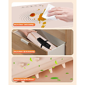 Electric Food Warming Mat with 9 Adjustable Temperature, Silicone Food Warming Tray for Buffet, Food Warmer for Countertop With Child-Lock & Auto Shut-Off, Food Heating Mat for Parties, Everyday