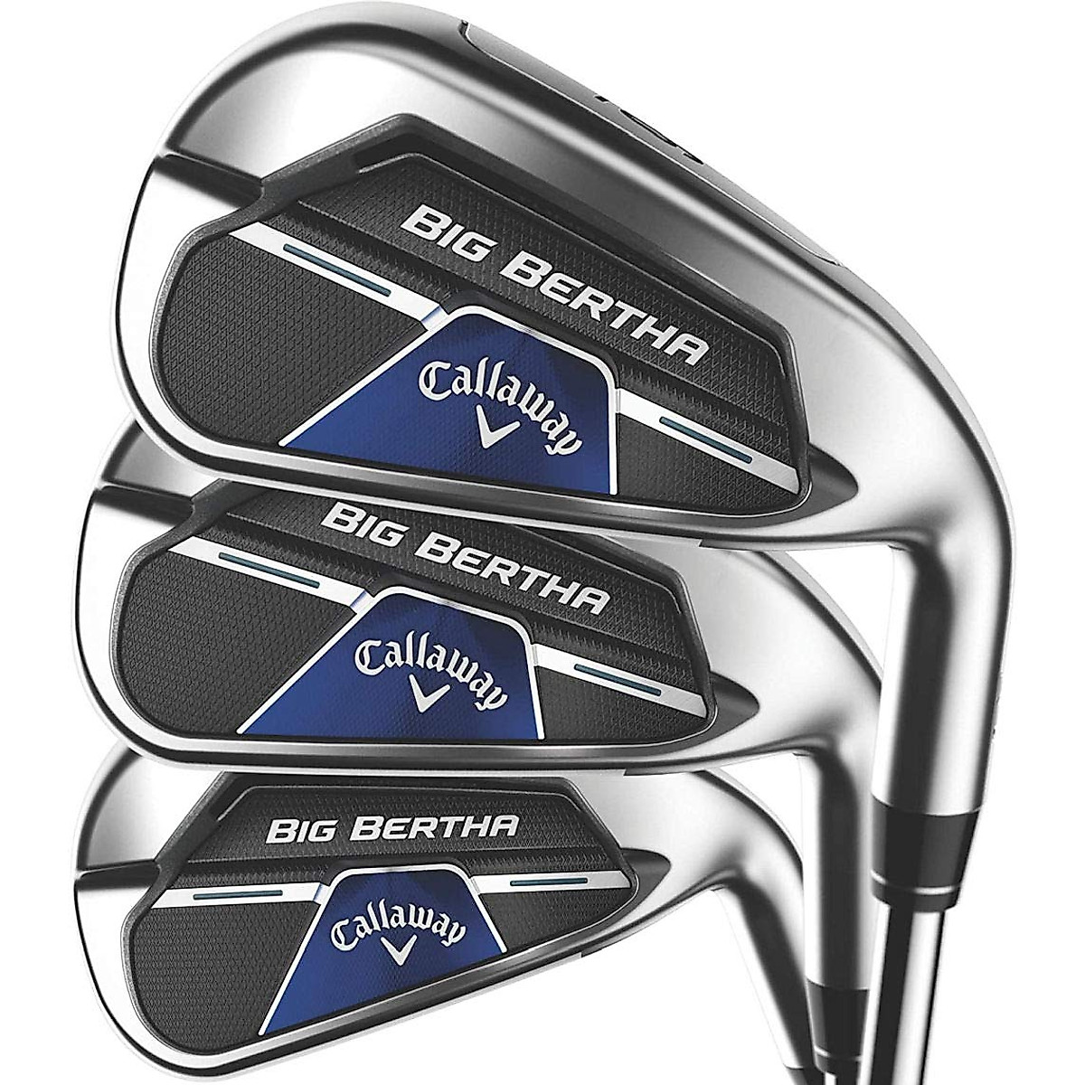Callaway Big Bertha B21 Iron Set (Set of 8 Clubs: 4IR - PW, AW, Right, Graphite, Regular), Silver