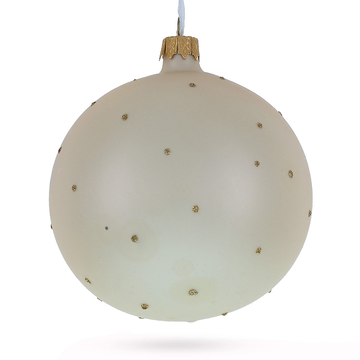 Floral Vase with Apples Masterpiece Blown Glass Ball Christmas Ornament 4 Inches