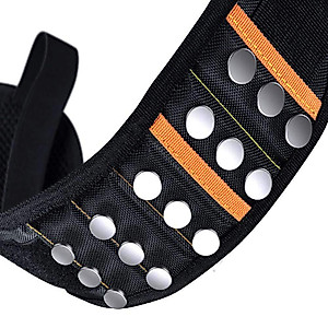 Magnetic Wristband, Super Strong Magnets Tool Belts Gifts for Men, Stocking Stuffers for Men Unique Christmas Gifts for Dad,Tool Belt with 15 Powerful Magnets for Holding Screws, Nails, Drill Bits