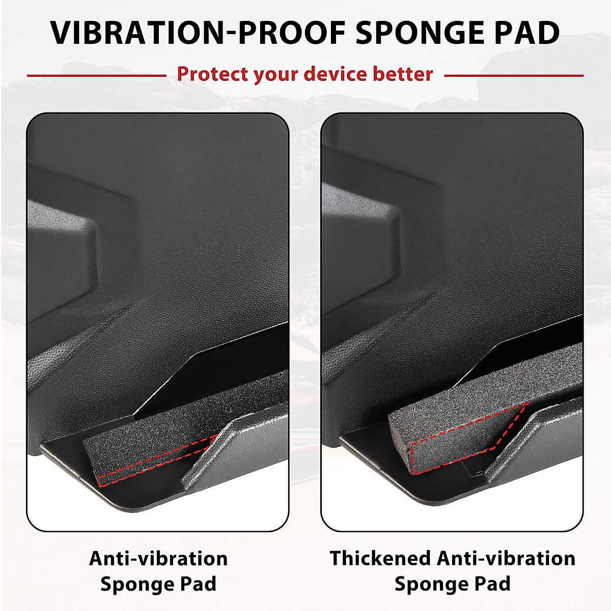 SAUTVS Electronic Device Tablet Phone Holder for Can-Am Maverick X3 2017-2024 Accessories, X3 Electronic Device Mounts with Storage Box Organizer Tray, Replace #715002874