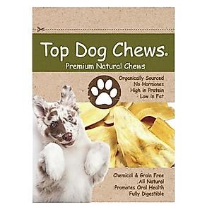 Top Dog Chews - Cow Ears Dog Treats, 6" - 7", 10 Pack, America's Made, All Natural, Rich in Protein and Flavor, Healthy & Delicious Treats for Dogs, Breeds