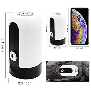5 Gallon Water Dispenser-Electric Drinking Water Pump Portable Water Dispenser USB Charging Water Bottle Pump for 5 Gallon Bottle -Hushtong