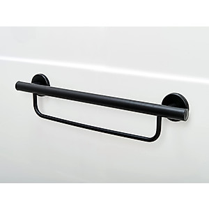 Bathroom Grab Bar Towel Rack for Bathtub Shower Kitchen/304 Stainless Steel/Matte Black/ 24" x 5"