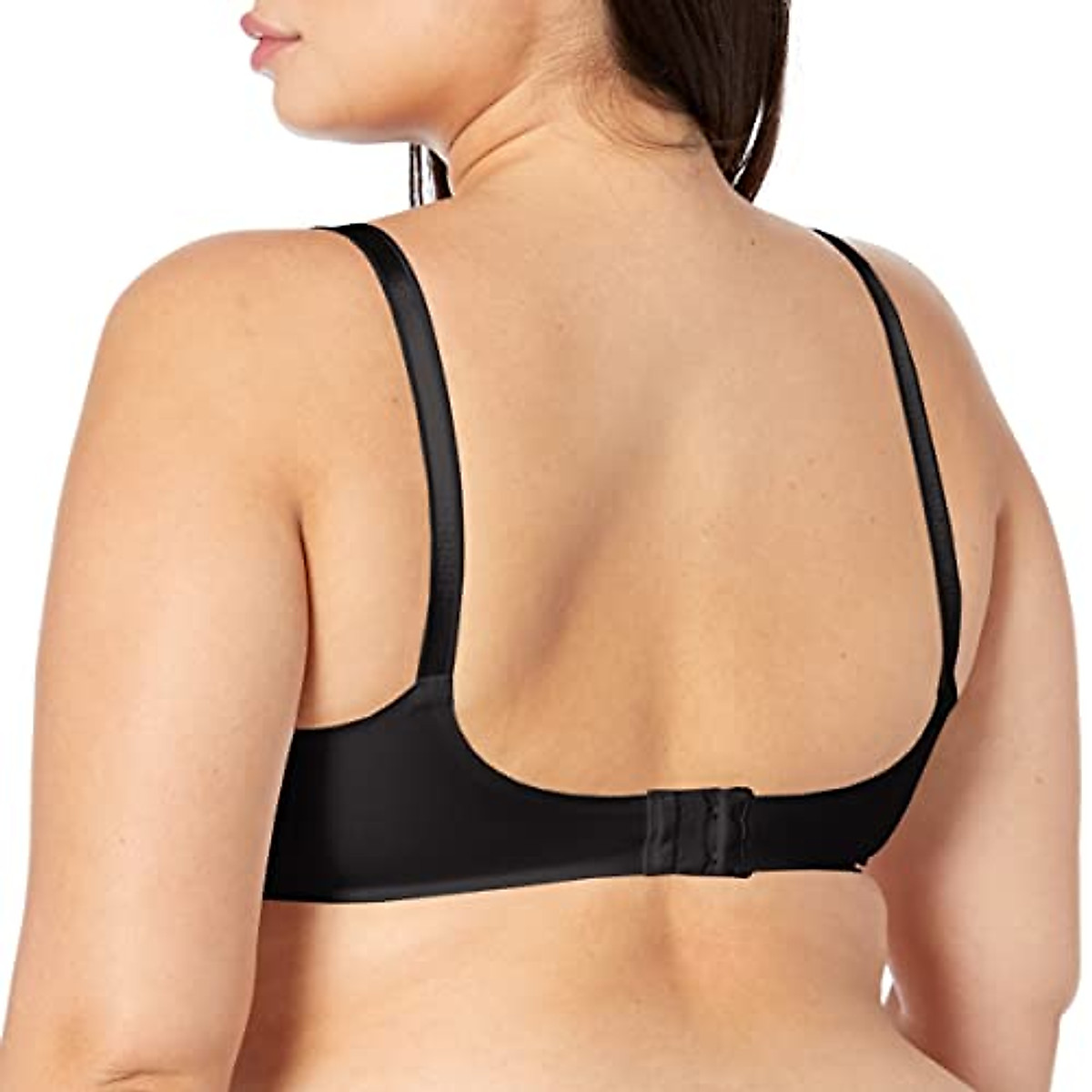Warner's Women's No Side Effects Underarm-Smoothing Comfort Underwire Lightly Lined T-Shirt Bra 1356, Black, 36C