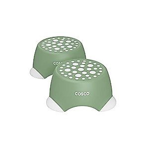COSCO 11908GRN2E Kids Stool, One-Step, Green, 2