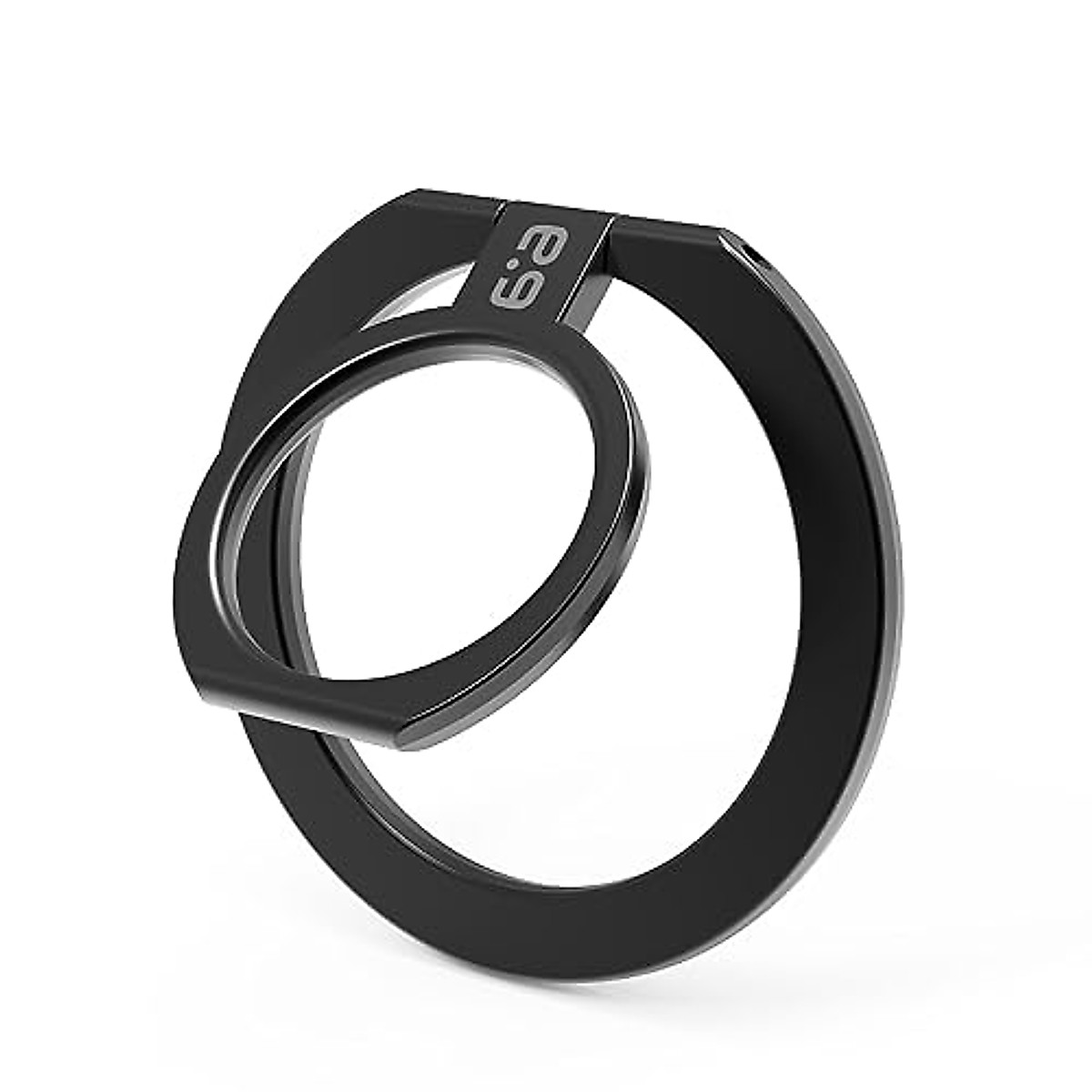 PureGear Magnetic Phone Grip, Magnetic Phone Ring Stand, Magnetic Phone Ring Holder for MagSafe iPhone 14, 14 Plus, 14 Pro, 14 Pro Max, 13, 13 Pro, 13 Mini, 13 Pro Max, 12, Adjustable Kickstand(Black)