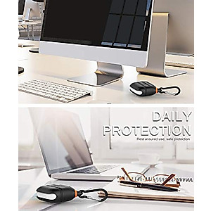 HALLEAST for AirPods 3 Case Waterproof, Front LED Visible & Support Wireless Charging, Protective Silicone Case Cover Compatible with for AirPods 3 Accessories, Black