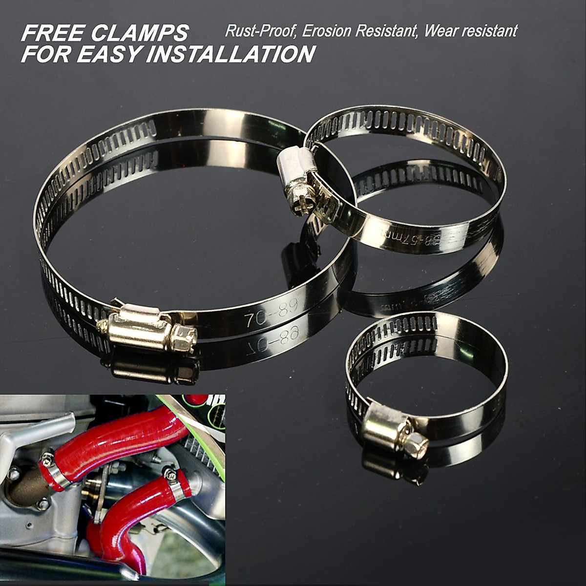 Silicone Radiator Coolant Hose Kit Clamps Replacement for Nissan Skyline GTM ECR32 R32 RB20DET 1989 1990 1991 1992 1993 Blue