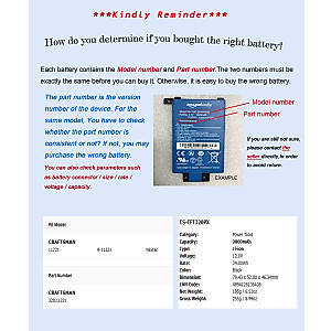 Replacement Battery for Craftsman Nextec 320.11221 Battery