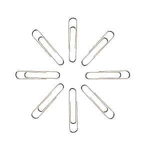 Jumbo Paper Clips, 2 Inch Paper Clip, 100 pcs Large Paperclips (Jumbo, Silver)