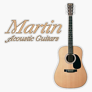 Martin Acoustic Guitars Vinyl Waterproof Sticker Decal Car Laptop Wall Window Bumper Sticker 5"