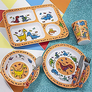 Lesser & Pavey LP42486A Dinosaur Bowl, Melamine