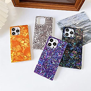Cocomii Square Case Compatible with iPhone 13 Pro Max - Slim, Glossy, Opalescent Pearl, Iridescent Glitter, Easy to Hold, Anti-Scratch, Shockproof (Abalone)