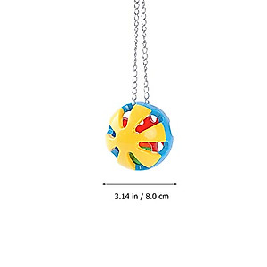 balacoo 2Pcs Bird Hanging Ball Chewing Treat Toy Cage Play Toy for Parrot Parakeet Cockatiel Conure