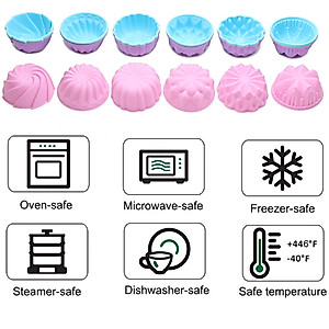 To encounter 60 Pack Silicone Cupcake Baking Cups