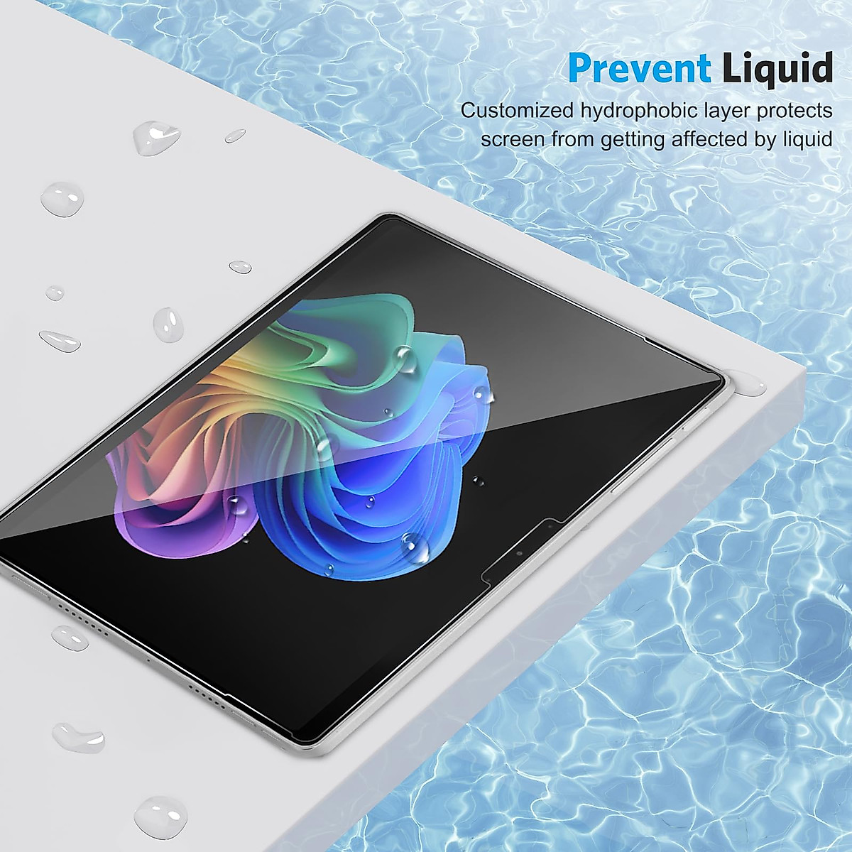 OMOTON 3 Pack Screen Protector for Microsoft Surface Pro 11&Pro 10 (2024)/Pro 9 (2022)/Pro 8 (2021)/Pro X-13 Inch, Tempered Glass/Case Friendly/Surface Pen Compatible