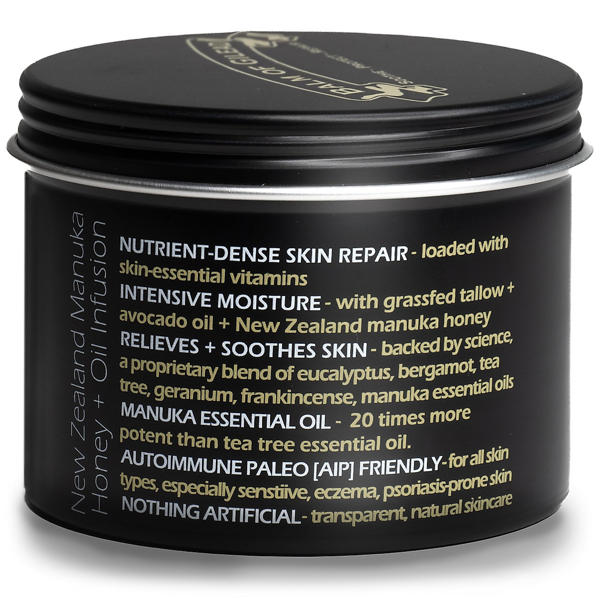 BALM OF GILEAD Manuka Eczema Honey Cream - Moisturizer for Sensitive Skin, Eczema, Psoriasis & Dermatitis - Manuka Honey Ointment, Grassfed Tallow