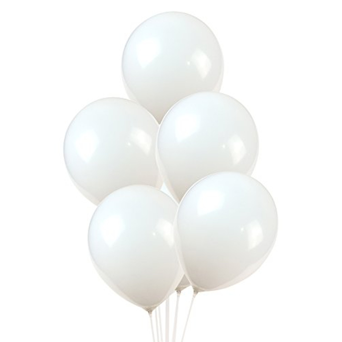 White Balloons,100-pcs,12-Inch Latex Balloons