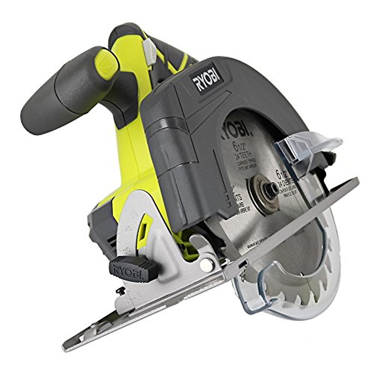 Ryobi P507 One+ 18V Lithium Ion Cordless 6 1/2 Inch 4,700 RPM Circular Saw w/ Blade (Battery Not Included, Power Tool Only)