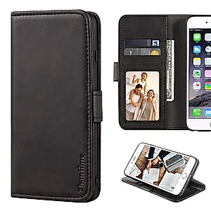 Lenovo Z5 Pro Case, Leather Wallet Case with Cash & Card Slots Soft TPU Back Cover Magnet Flip Case for Lenovo Z5 Pro GT (Black)
