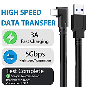 VakiReyy 10FT Link Cable for Oculus Quest 2, Link Cable for Quest 2 High Speed Data Transfer Charging Cable USB 3.0 to USB C Cable Charger for Oculus Quest 2 Accessories VR Headset Gaming to PC