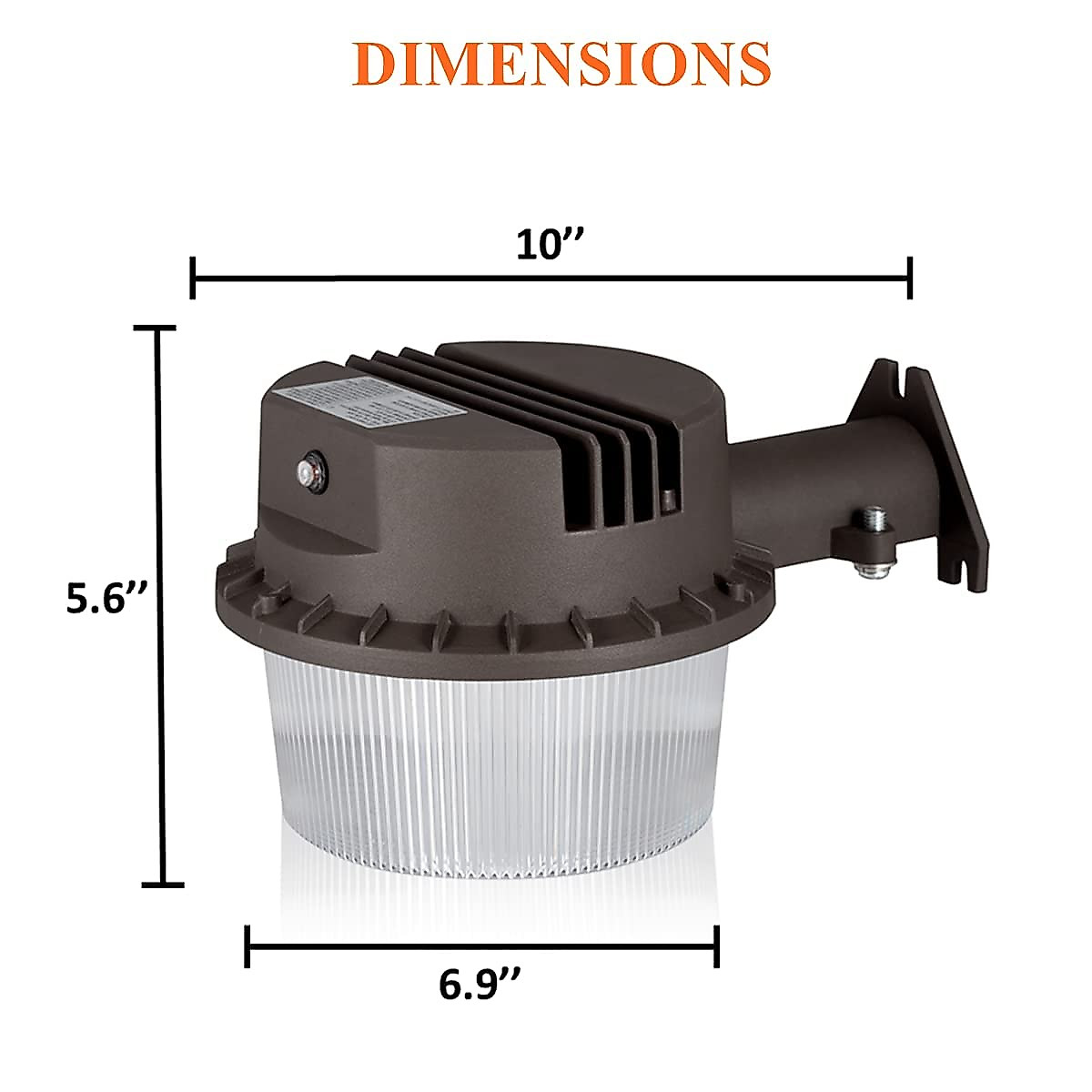 TERRASON LED Security Area Light 43 Watts - Barn Light Dusk to Dawn with Photocell - Ultra Bright Yard Light 5500 Lumens, 5000K, 400W Incandescent or 150W HID Light Equal
