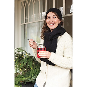 Now Designs Jar Roam Sm Buffalo Check Food Thermos, Small