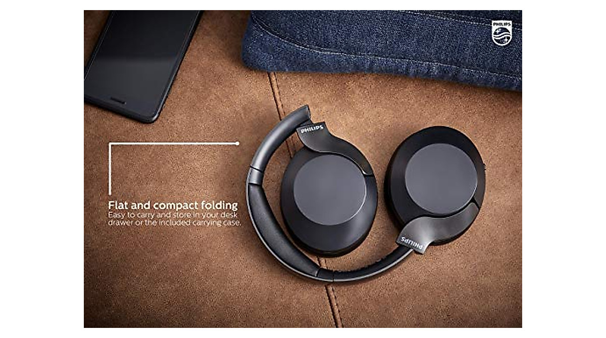 Philips PH805 ANC Wireless Headphones – 30H Playtime & Hi-Res Audio