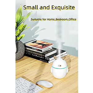 Warm and Sweet Diffuser with Ultrasonic Tech,USB-Powered Portable Diffuser for Essential Oils,Room air fresheners with 7-LED Color Changing for Car Home Office Bedroom