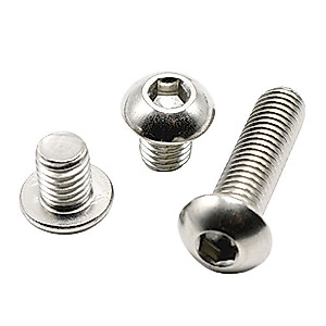 M5 x 30mm Button Head Socket Cap Screws,Pack 20-Piece,Stainless Steel,Full Thread,Metric