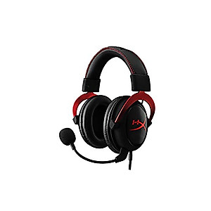 HyperX Cloud II Gaming Headset - Red (KHX-HSCP-RD) with HyperX Pulsefire Surge - RGB Wired Optical Gaming Mouse, Pixart 3389 Sensor up to 16000 DP - Black - Bundle