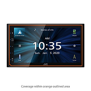 BoxWave Screen Protector Compatible with JVC KW-M560BT - ClearTouch Anti-Glare (2-Pack), Anti-Fingerprint Matte Film Skin for JVC KW-M560BT, JVC KW-M560BT, KW-M56BT, KW-M150BT