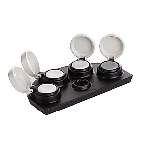 Watch Oil Dip Tool, 30180-A Watch Oiler Dish with Cover 4 Dish Watch Oil Dip Tool Watch Oiler Dish Repairing Accessory