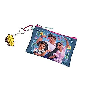 Bioworld Disney Encanto 5 Pc Backpack Set Lunch Box Pencil Case Keychain and Carabiner