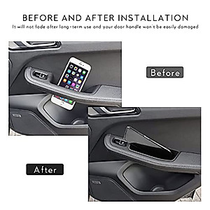 MARCHFA Car Door Tray Organizer Compatible for 2015-2022 2023 Porsche Macan Accessories Interior Car Door Handle Insert Pocket Storage Box