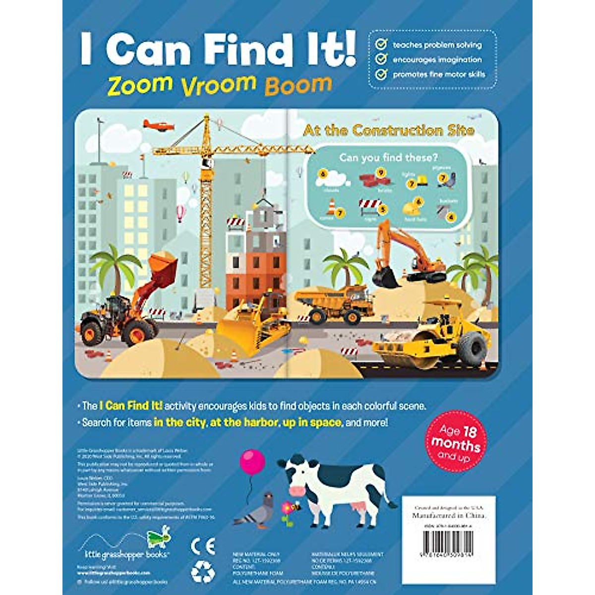 I Can Find It! Zoom Vroom Boom (Large Padded Board Book)
