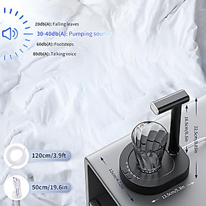 Desktop Water Bottle Dispenser, Water Pump for 5 Gallon Bottle, Bedside Water Dispenser, Portable Detachable Type-C Charging, Application Home, Office, Camping