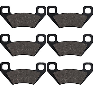 SOLLON Front and Rear Brake Pads for Arctic Cat 250 300 350 366 400 450 500 550 570 650 700 1000 Prowler 400 450 500 570 700 1000 Alterra Mud Pro Prowler Wildcat Trail 2004-2020