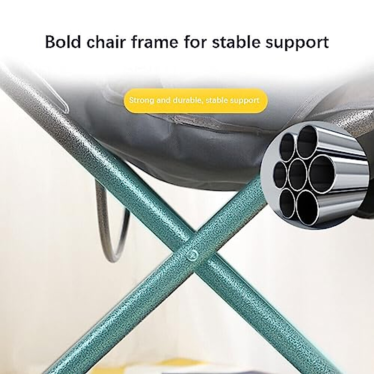 Lazy Chair Modern Aluminum Lounge Reclining Armchair Sofa with Ottoman Comfy Reclining Chair for Living Room, Grey