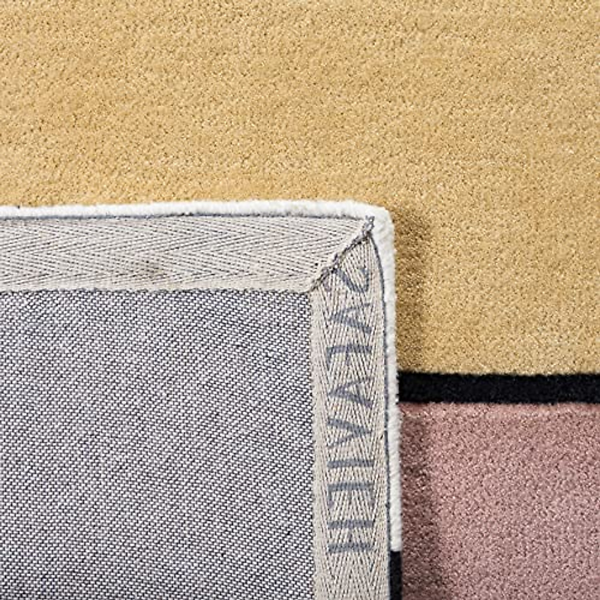 SAFAVIEH Fifth Avenue Collection 4' x 6' Ivory/Multi FTV126A Handmade Mid-Century Modern Abstract Wool Area Rug