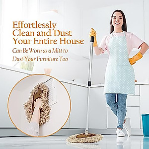 Stanley Home Products Washable Nylon Dry Mop - Removes Dust and Dirt from Surfaces and Hard to Reach Areas (Complete Mop)